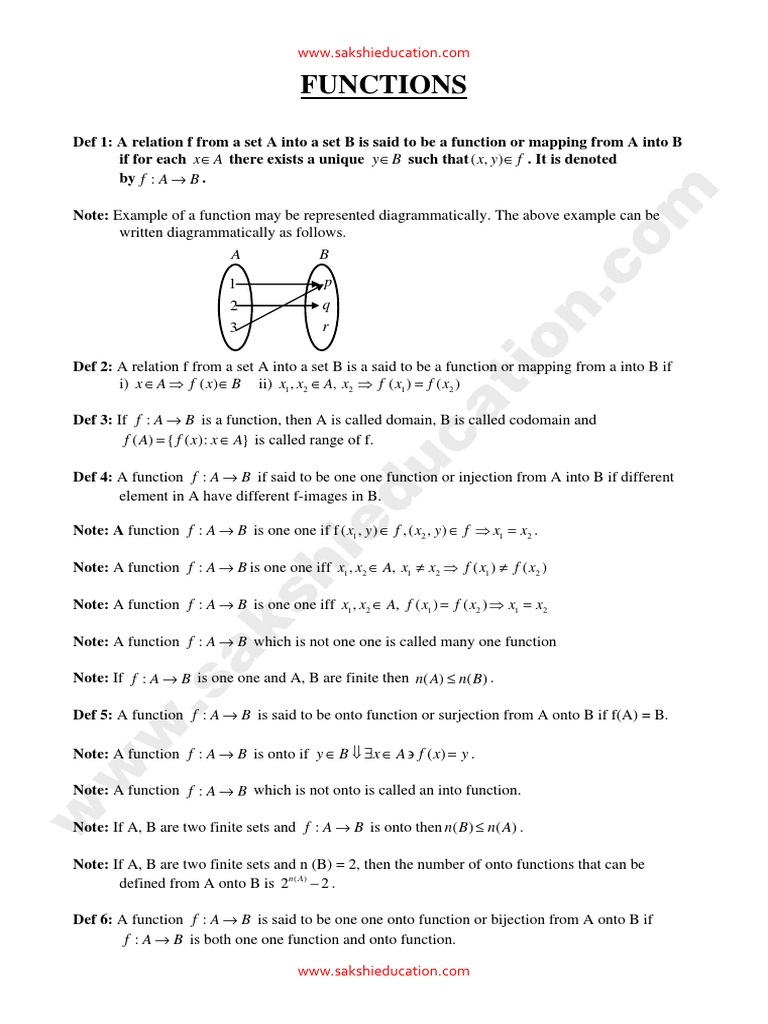 01 Functions Function Mathematics Mathematical Objects Free 30 Day Trial Scribd 1915