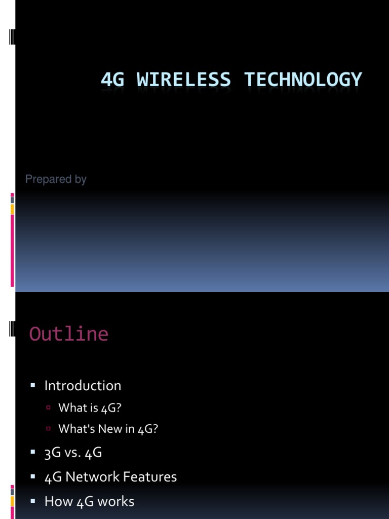 4G Wireless Technology Explained | PDF | 4 G | Wireless Lan