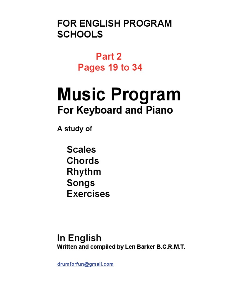 Music Program for Keyboard & Piano | PDF
