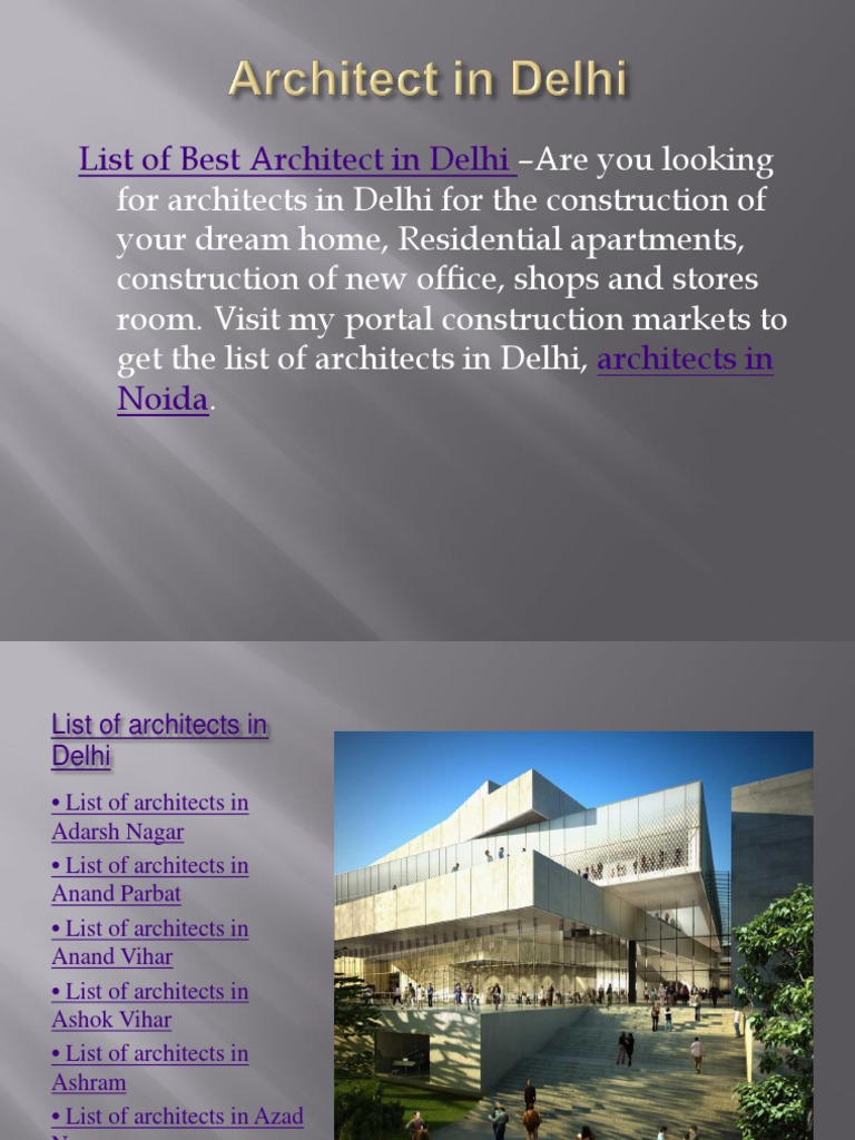 Architect in Delhi | PDF | Interior Design | Home