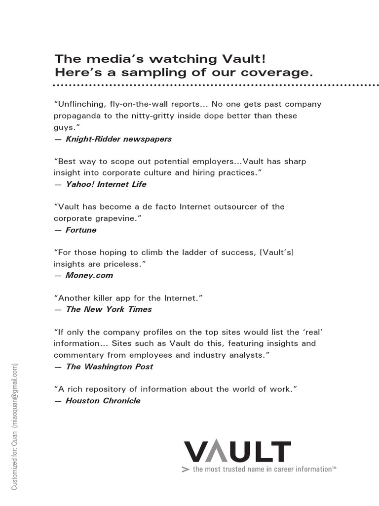 Vault Guide To PE | PDF | Private Equity | Leveraged Buyout