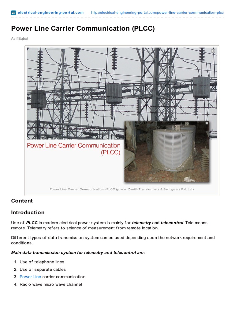 Understanding Power Line Carrier Communication | PDF | Computers