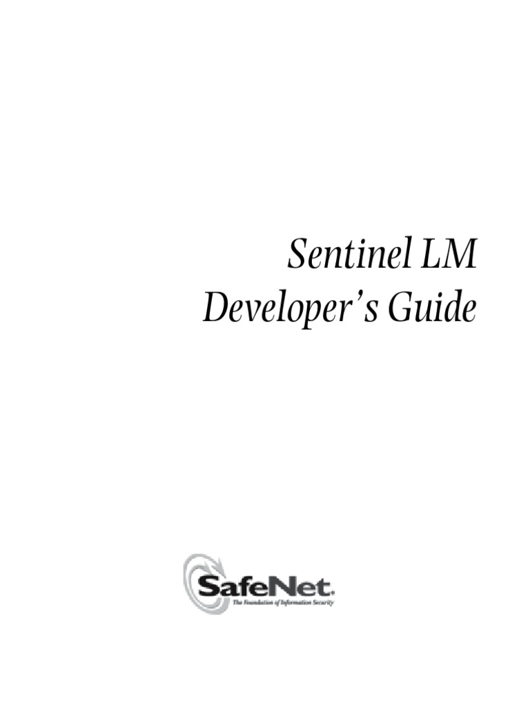 Sentinel LM Developer Guide | Download Free PDF | Source Code | Library (Computing)