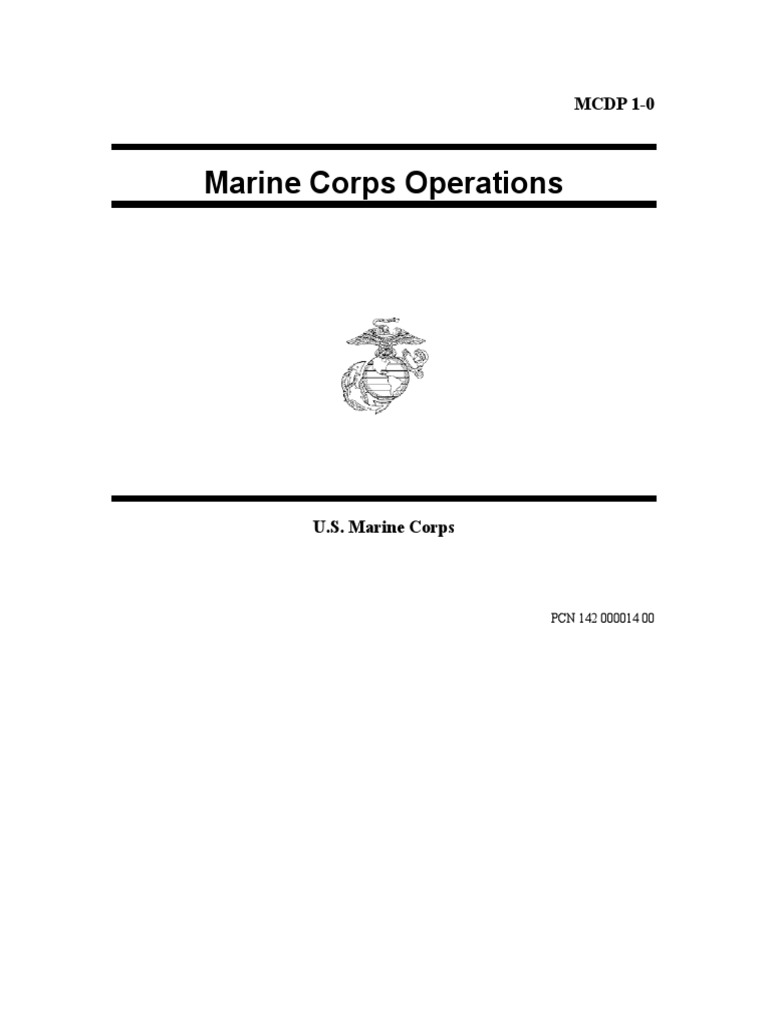 USMC MCDP 1-0 Operations | Download Free PDF | Marine Air Ground Task ...