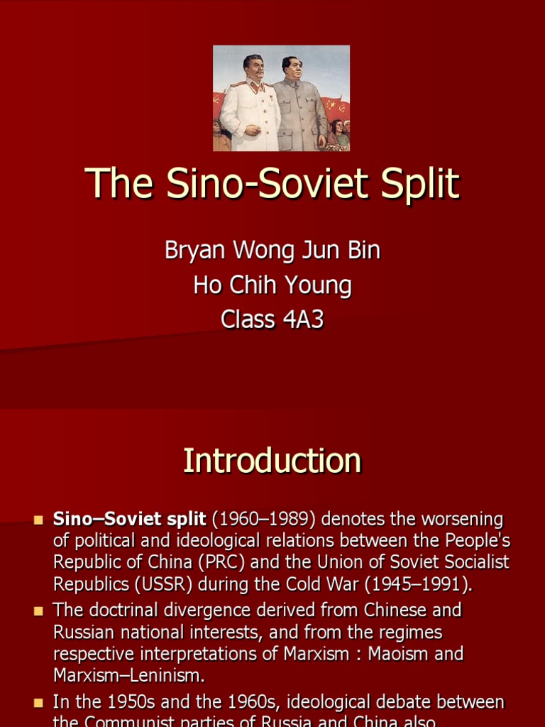 The Sino-Soviet Split | PDF | Mao Zedong | Soviet Union