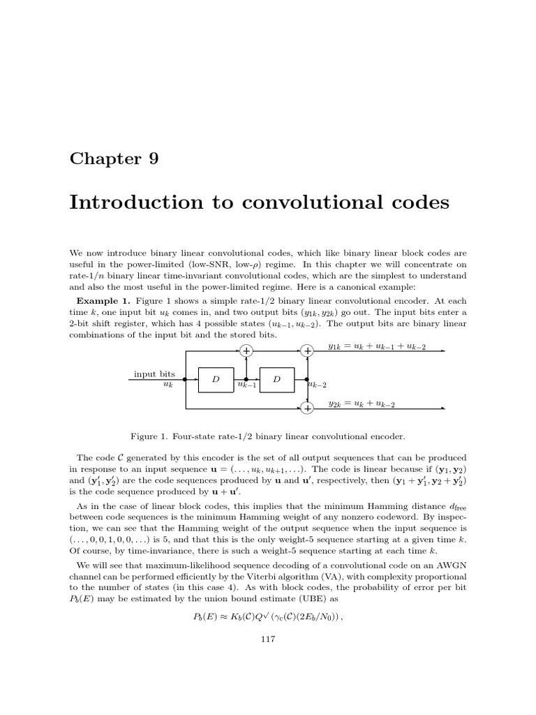 To Convolutional Codes: Example | PDF | Power Series | Algebra