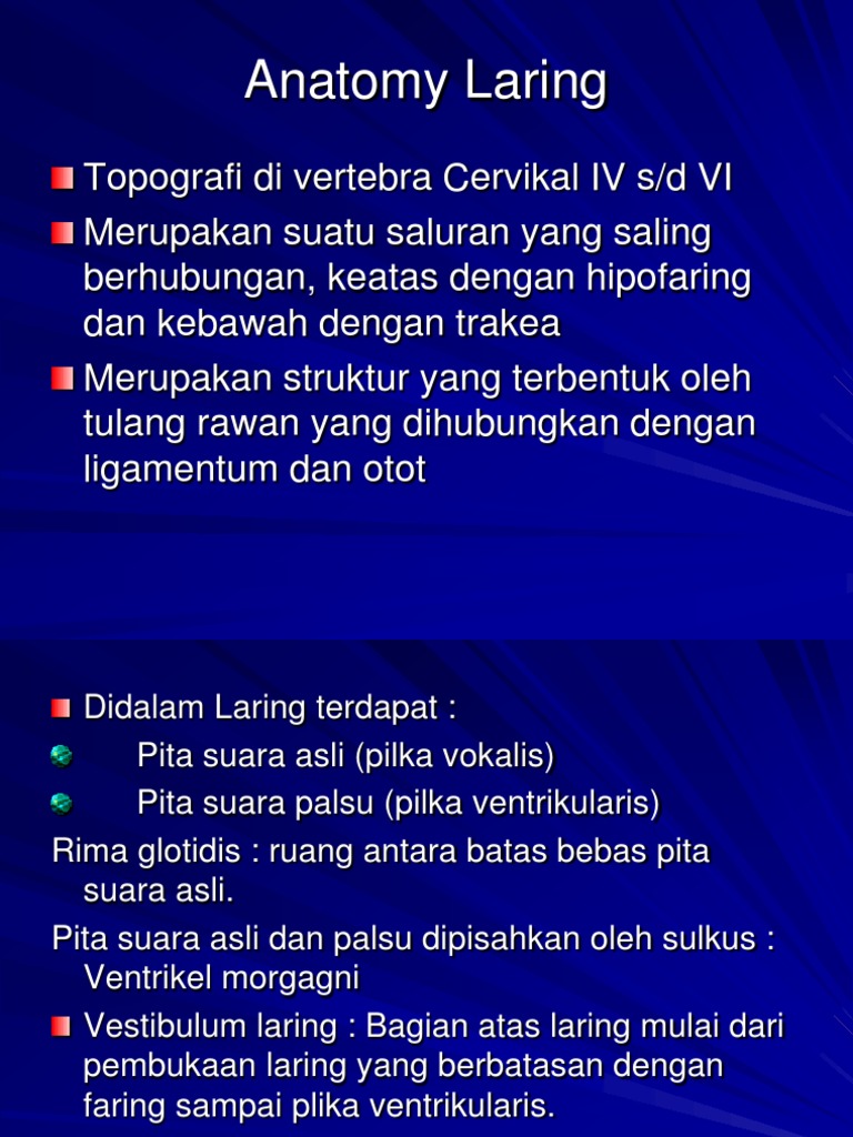 Anatomy Laring | PDF