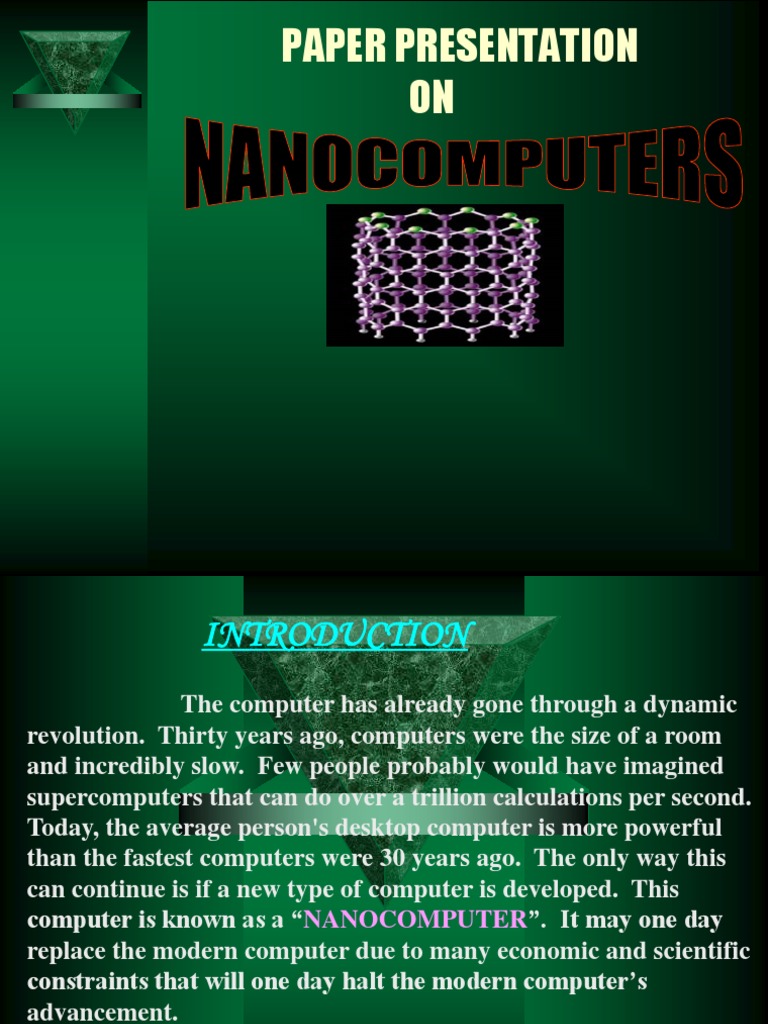 Nano Computers | PDF | Nanotechnology | Quantum Computing