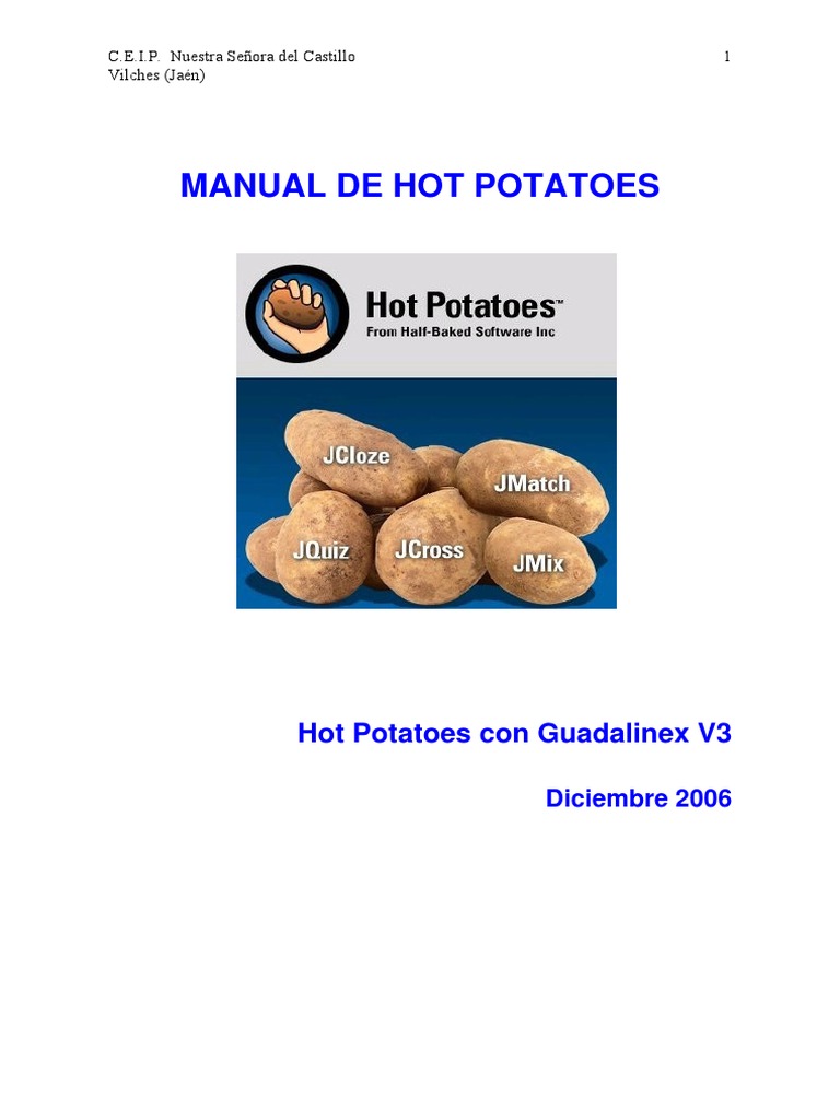 Manual Hot Potatoes | PDF | Informática