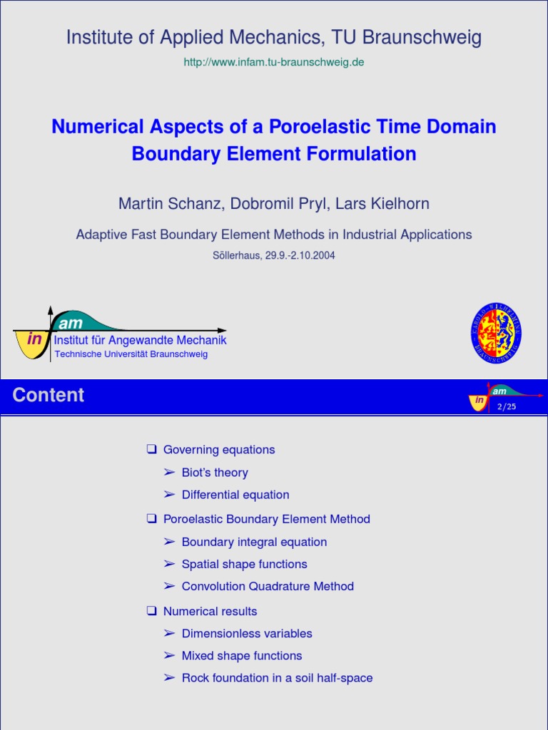 Poroelastic Boundary Element Methods | PDF
