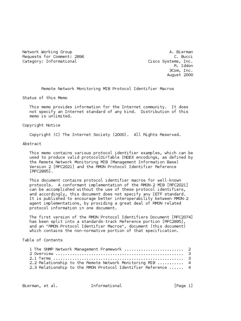 RFC 2896 | PDF | Port (Computer Networking) | File Transfer Protocol