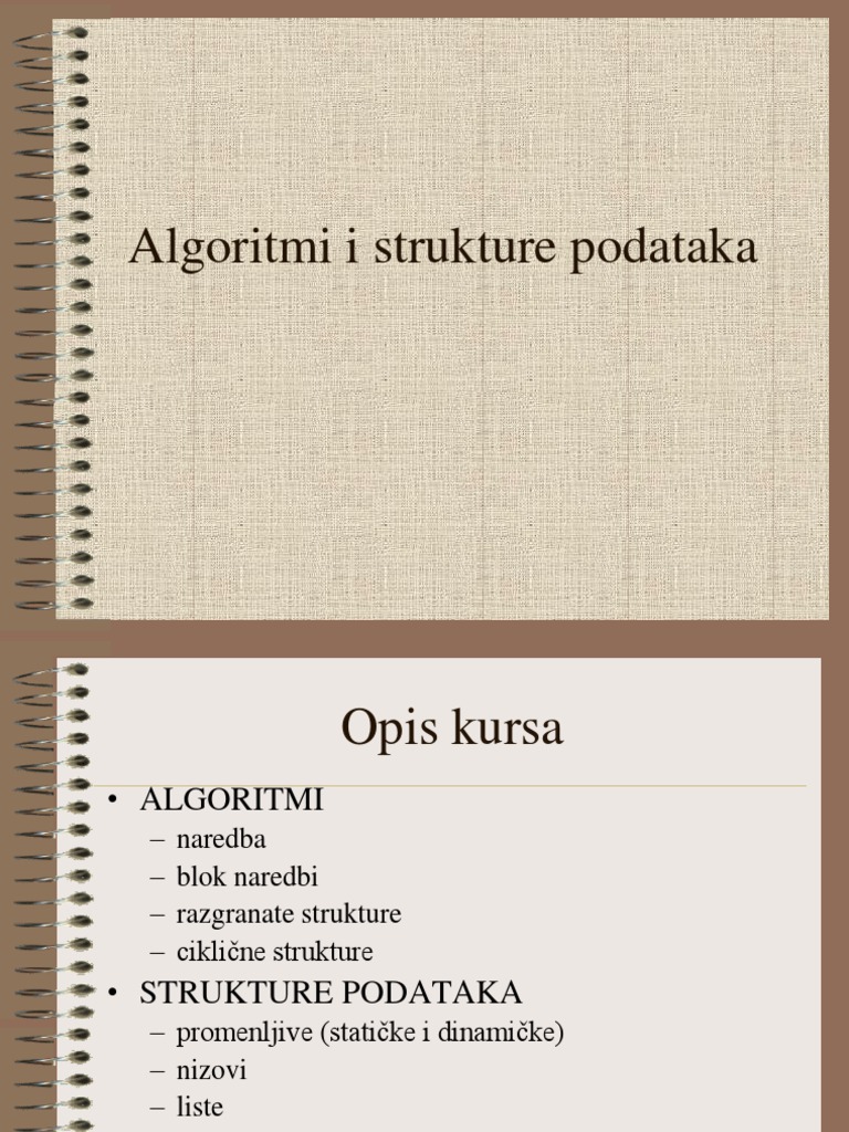 Algoritmi I Strukture Podataka | PDF
