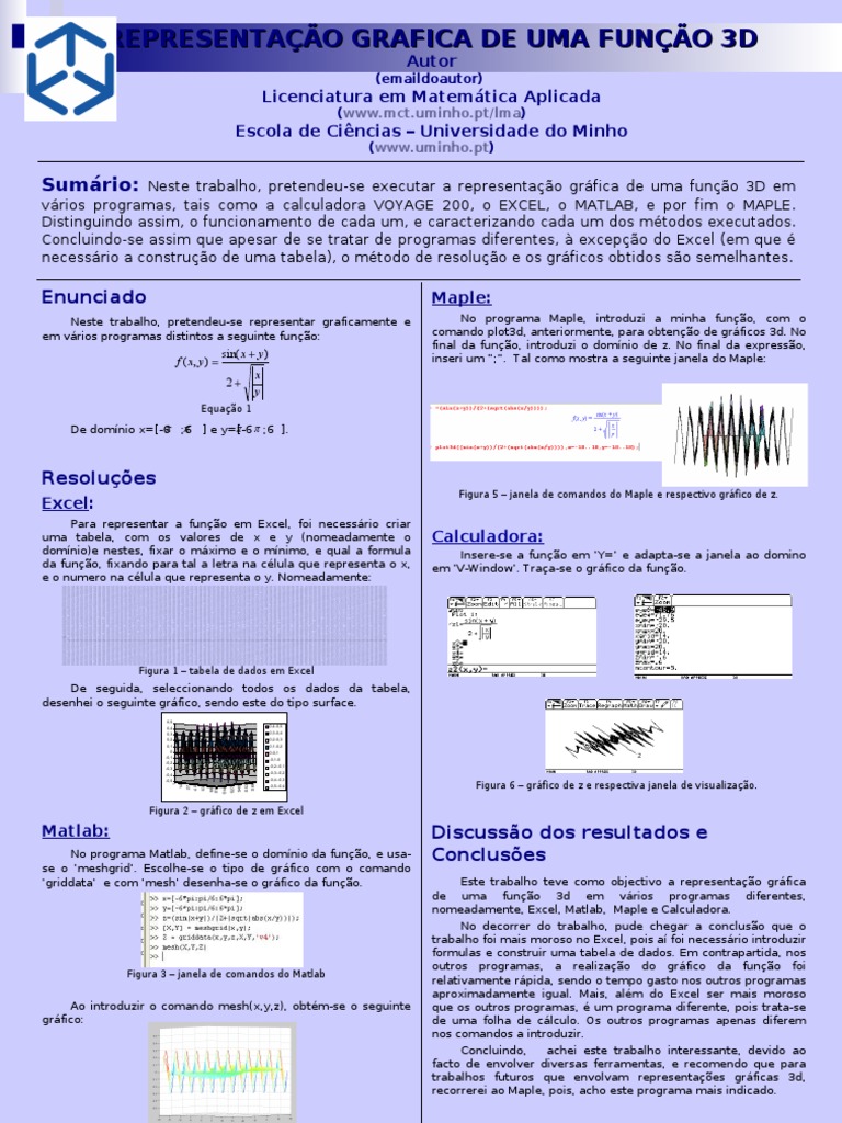 Poster - Exemplo 1 | PDF | Pi | Função (Matemática)