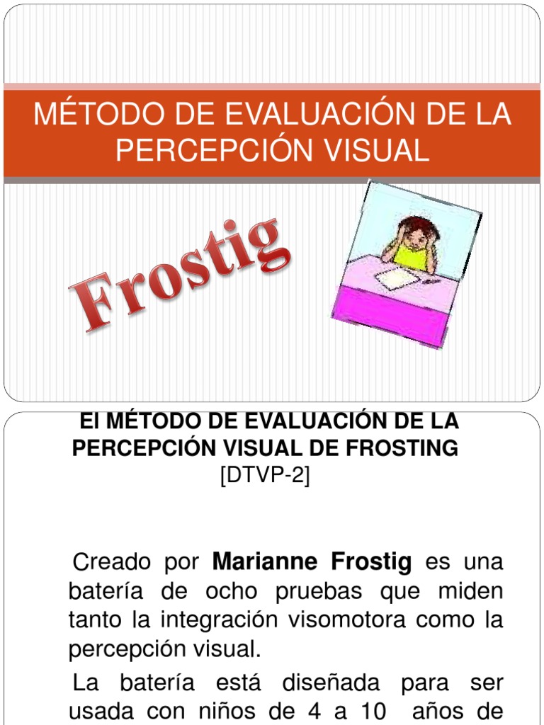 Presentacion Del Test Frostig | PDF | Percepción | Espacio