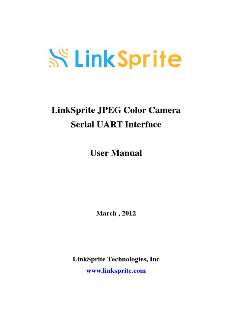 LinkSprite JPEG Color Camera Manual | PDF | Media Technology | Electronics