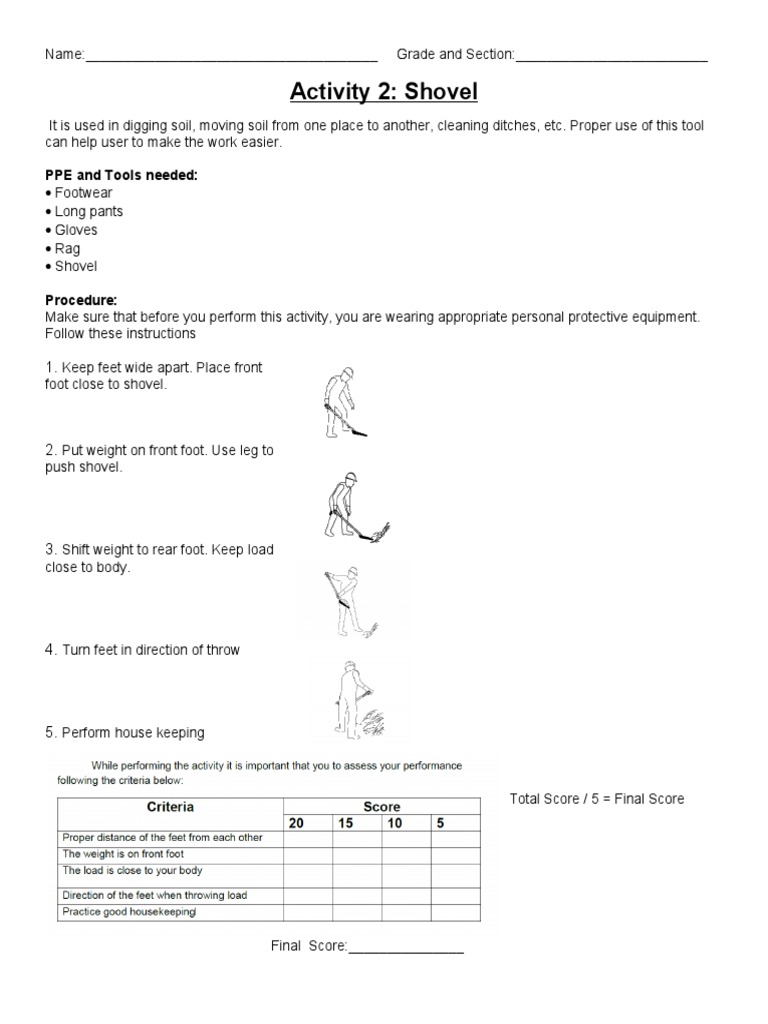 Step-by-Step Shovel Usage Guide | PDF | Science & Mathematics