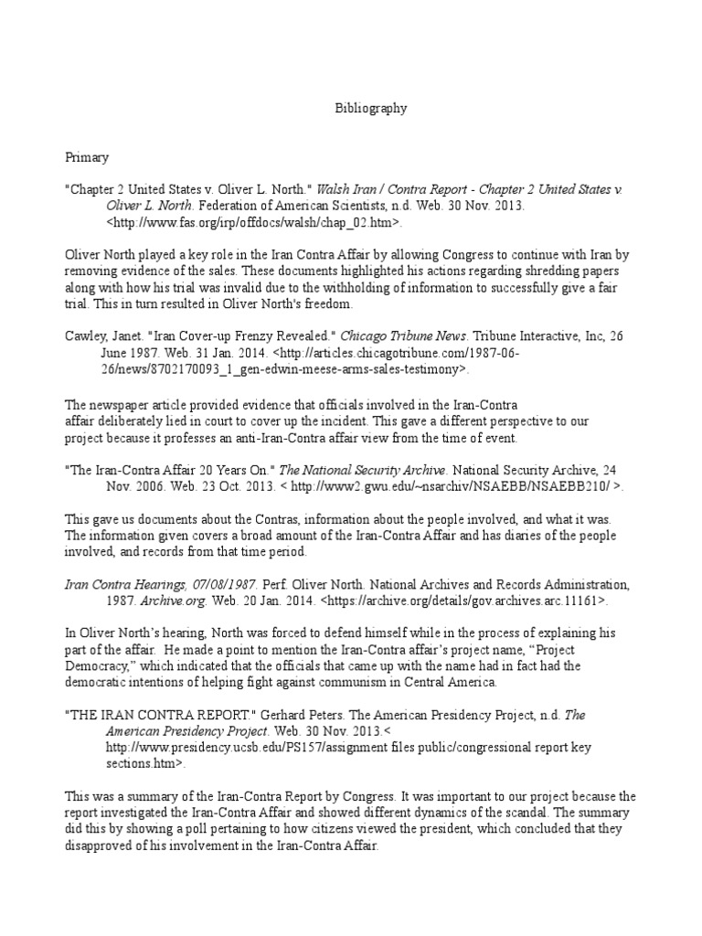 Oliver L. North. Federation of American Scientists, N.D. Web. 30 Nov ...