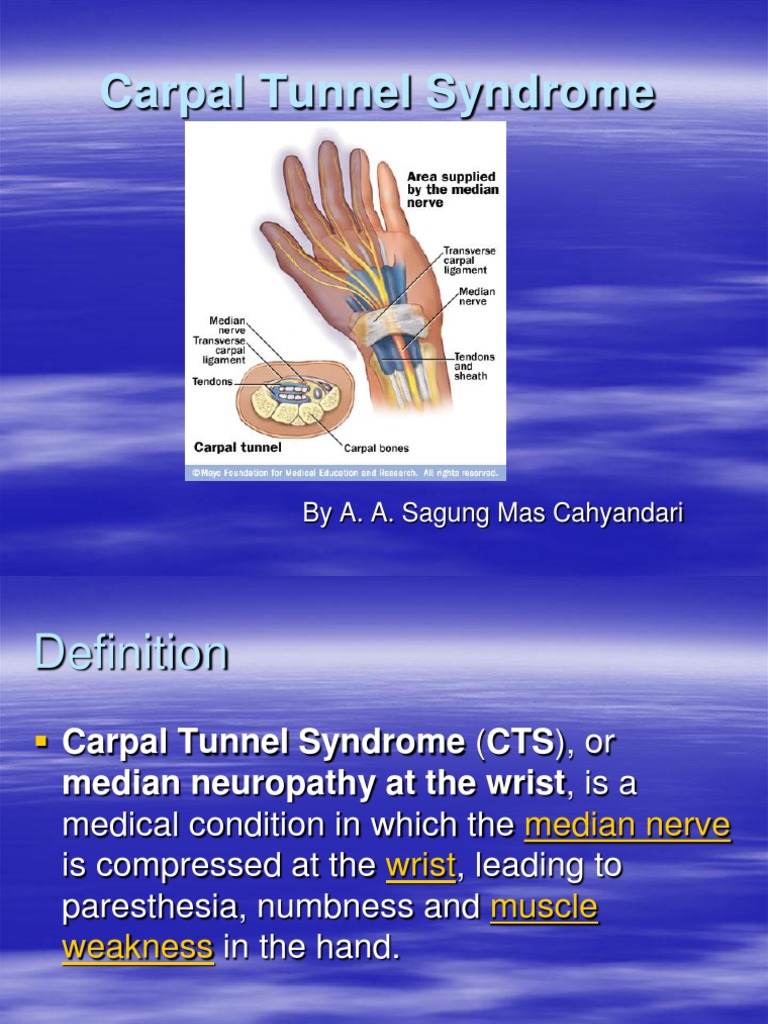 Cts | Anatomical Terms Of Motion | Carpal Tunnel Syndrome