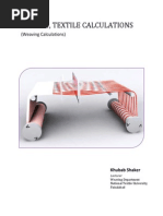 Weaving Calculations | PDF | Yarn | Textiles