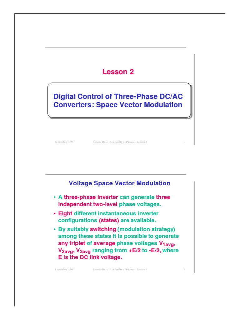 Digital Control Applications in Power Electronics Lez2 | PDF | Power ...