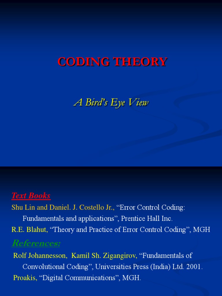 Ding Theory Pdf Forward Error Correction Error Detection And Correction