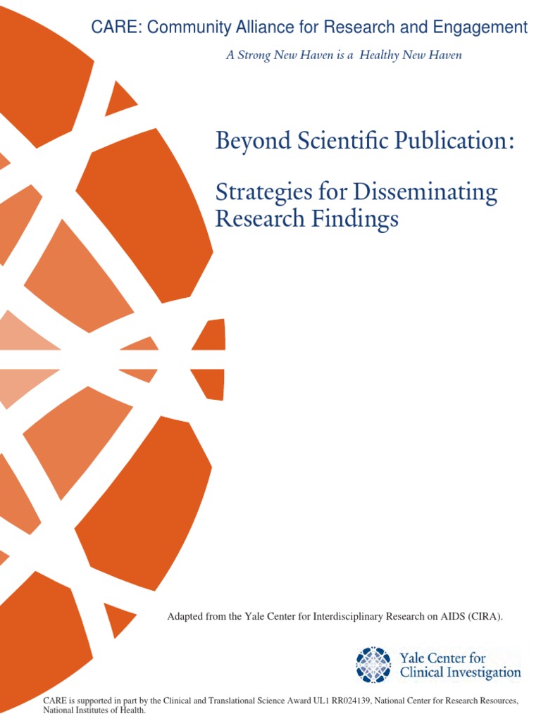 Disseminating Research Findings | PDF | Press Release | Yale University