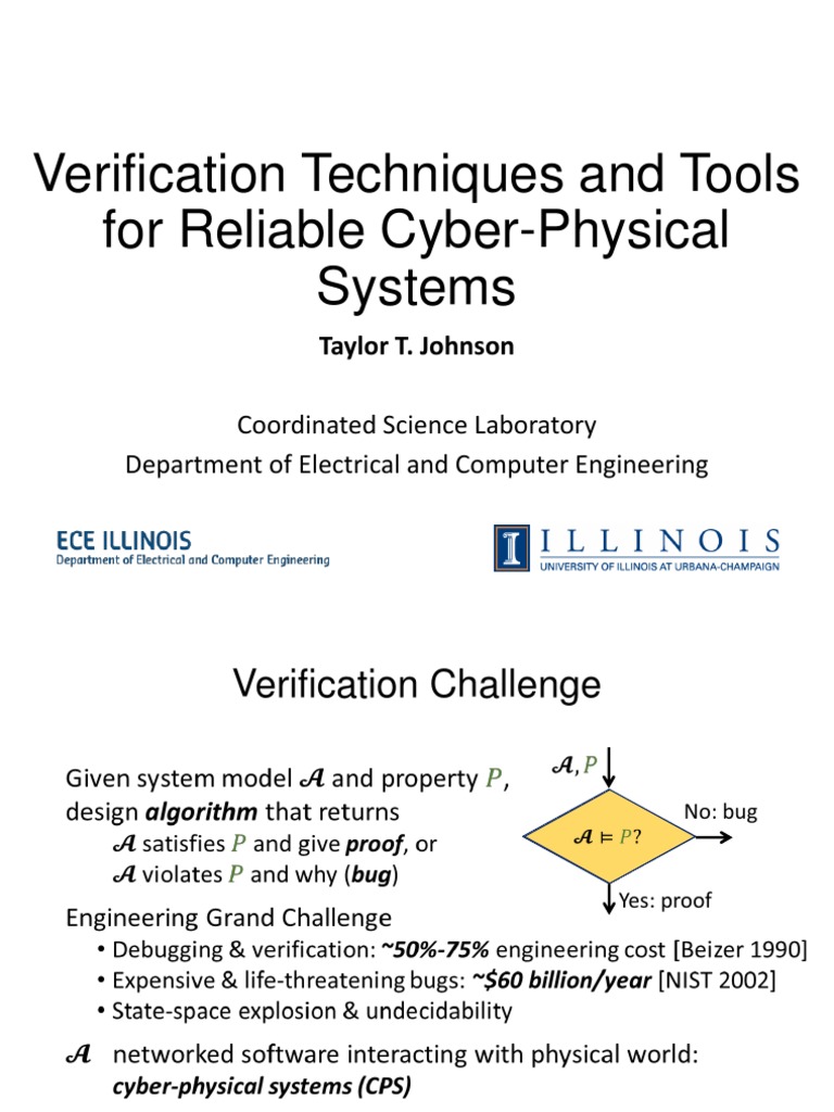Cyber-Physical Systems Verification Tools | PDF | Mathematical Proof ...