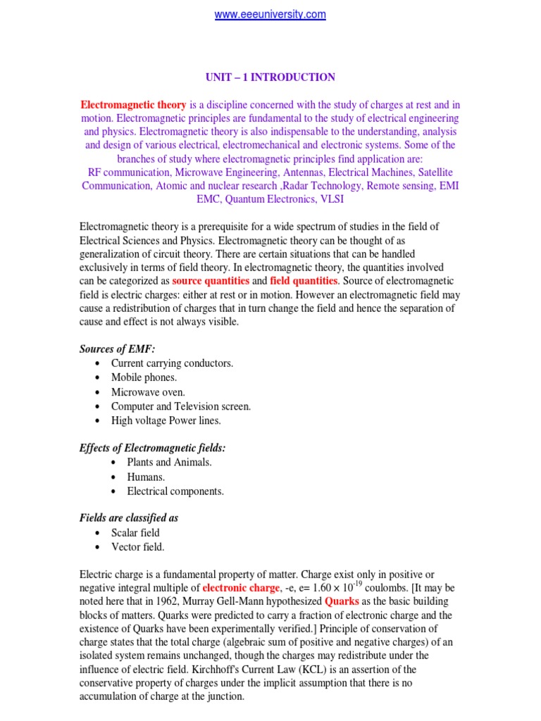 Electromagnetic Theory | PDF | Dielectric | Divergence