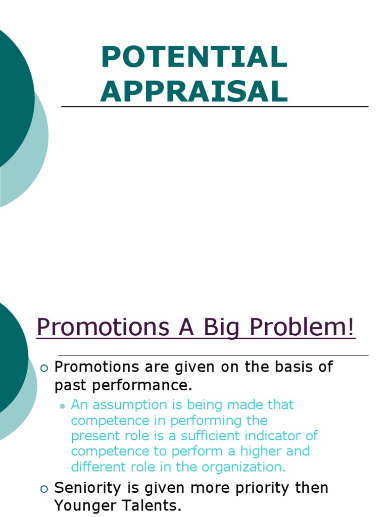 Potential Appraisal | PDF | Performance Appraisal | Educational Assessment