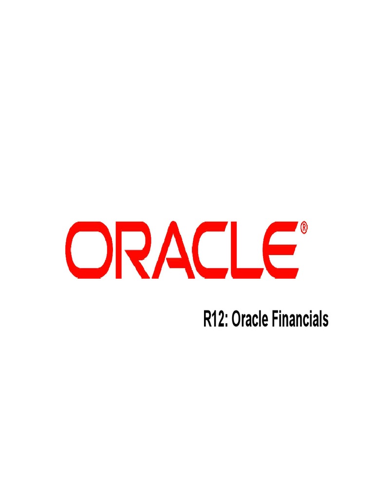 R12: Oracle Financials: Accounts Payable | PDF | Accounts Payable | Invoice