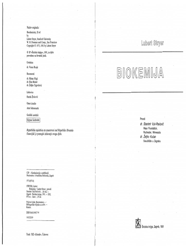 Biohemija Stryer | PDF