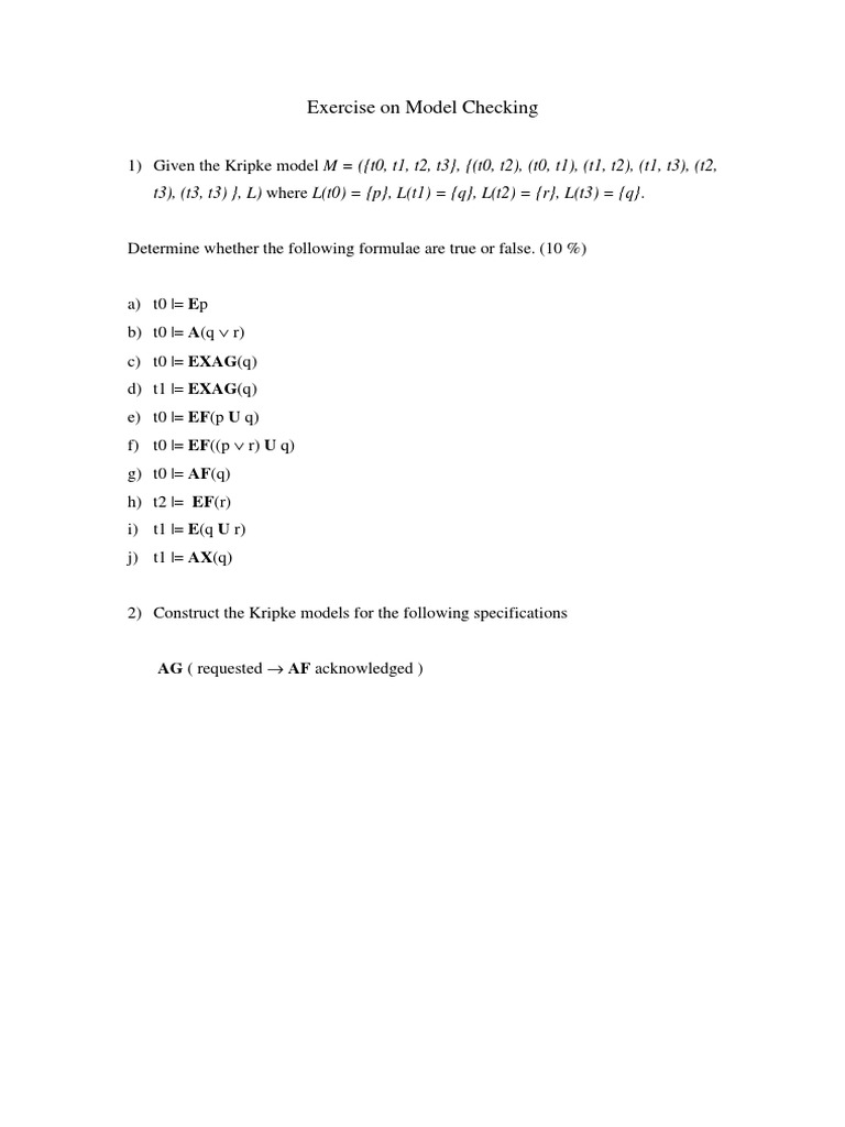Exercise Model Check | PDF | Teaching Methods & Materials