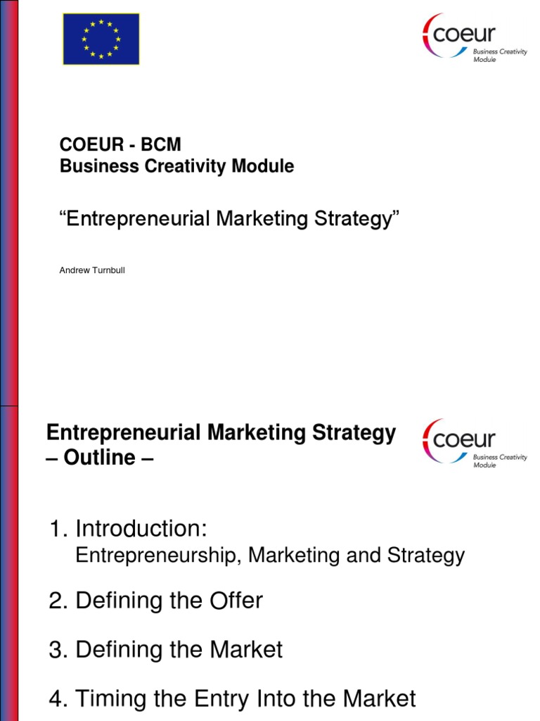 Entrepreneurial Marketing Strategy Overview | PDF | Entrepreneurship ...