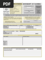 UNAM Application Form Guide | PDF | Namibia