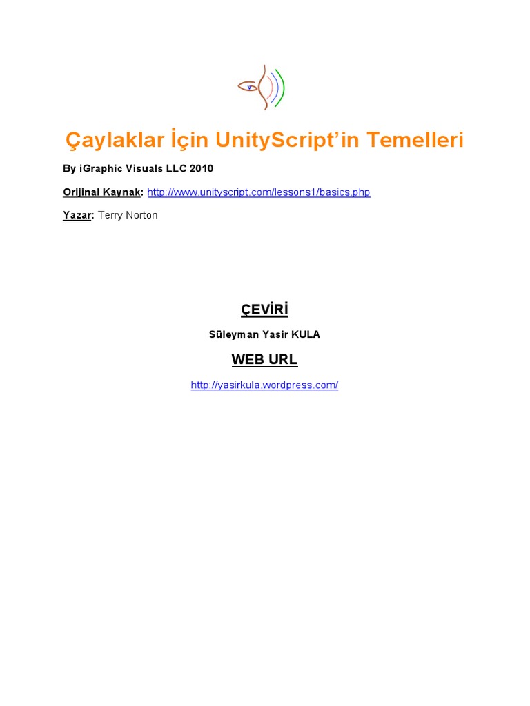 Unity3d Icin UnityScript Dersleri PDF | PDF