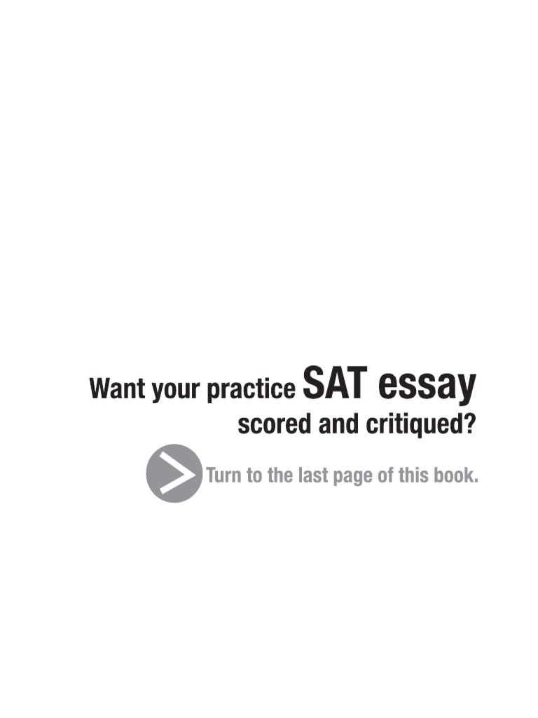 Sat Writing Workbook Print | PDF | Sat | Multiple Choice