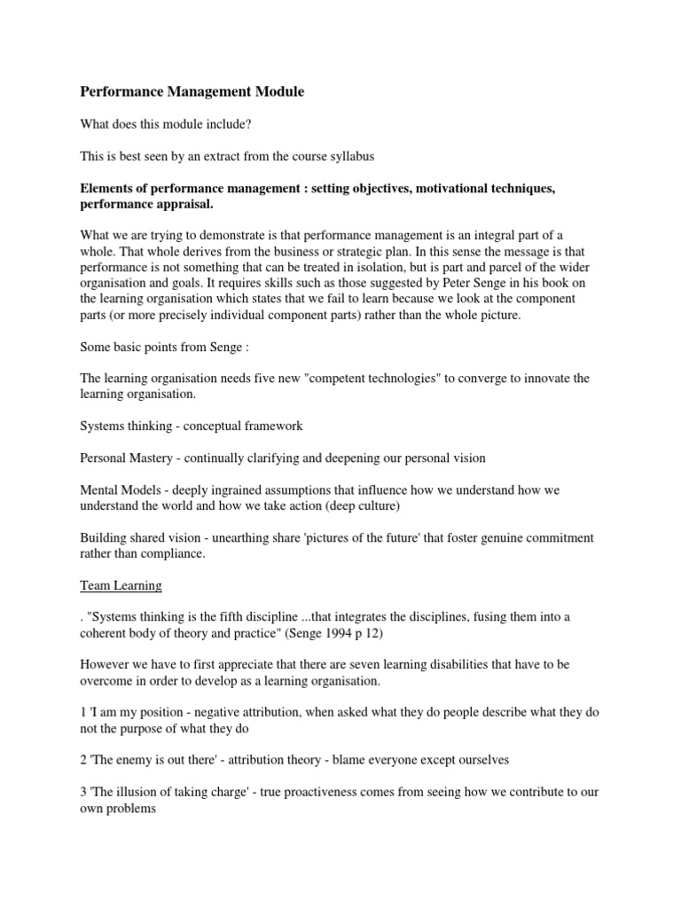 Performance Management | PDF | Performance Appraisal | Motivation