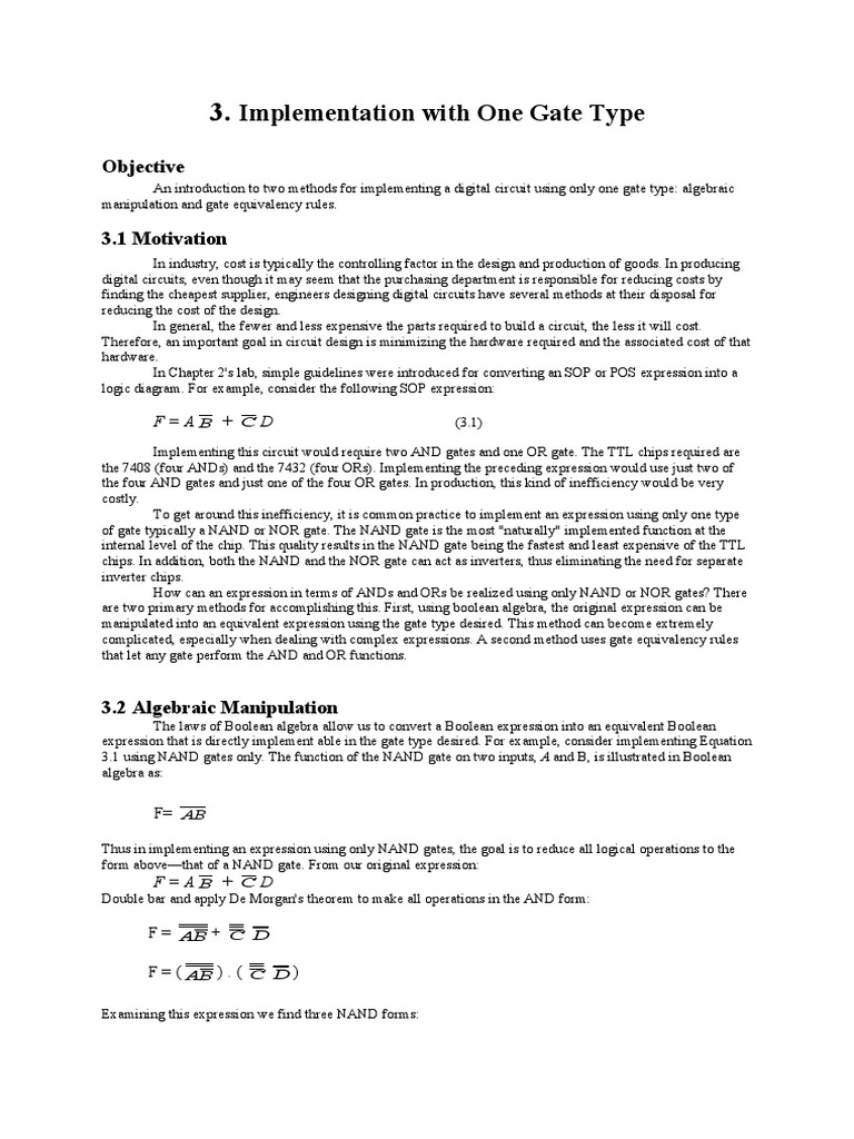 Experiment 3 | PDF | Function (Mathematics) | Boolean Algebra