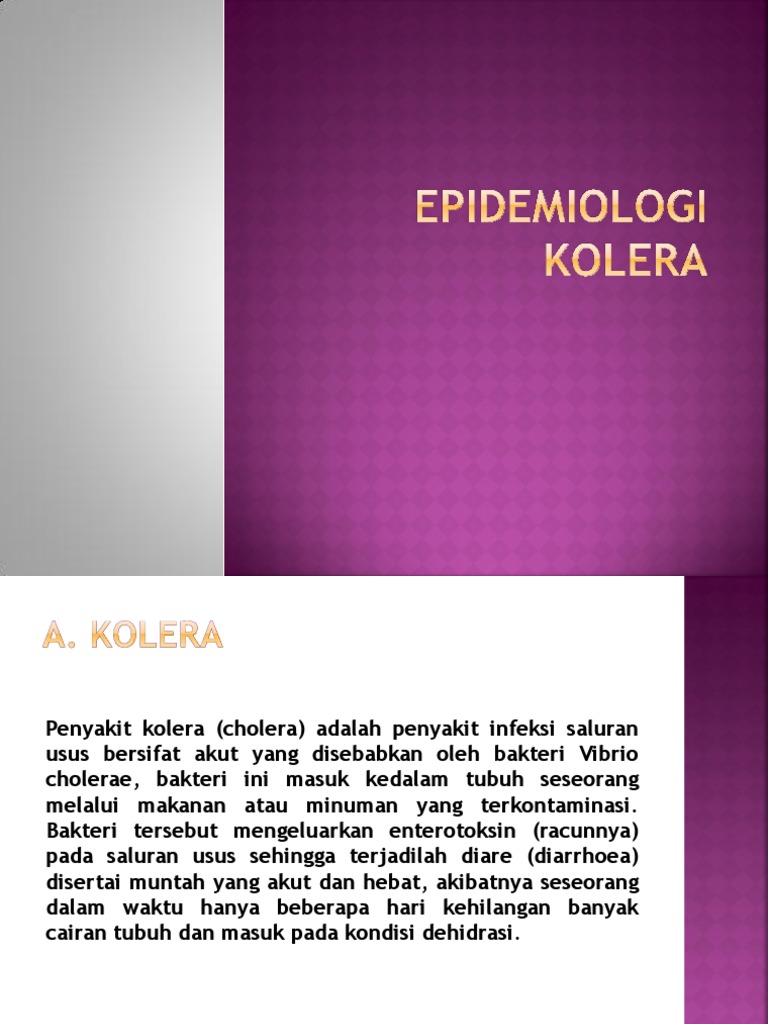 Kolera | PDF | Sains & Matematika