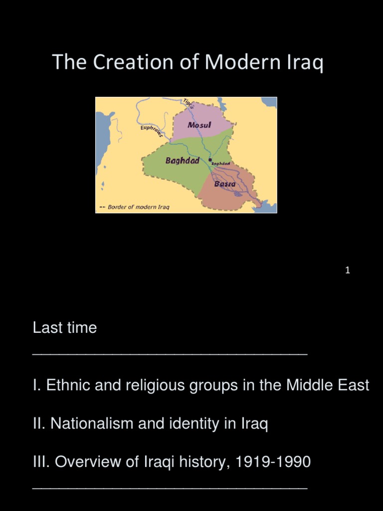 The Creation of Modern Iraq | PDF | Ba'athist Iraq | Iraq