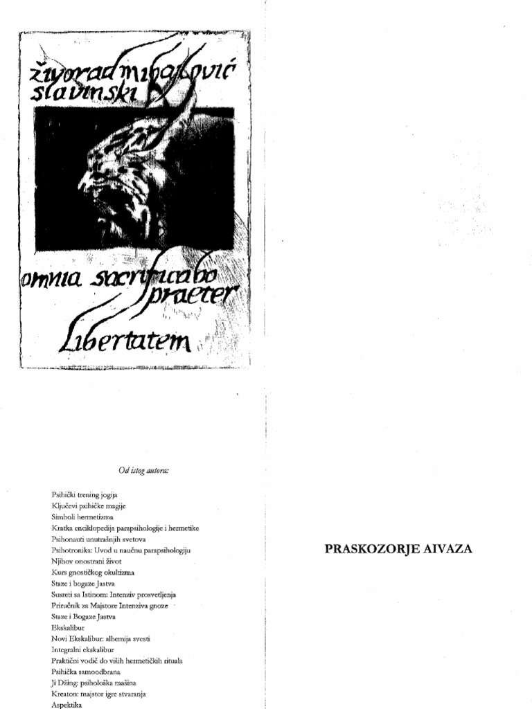 Zivorad Mihajlovic Slavinski - Praskozorje Aivaza | PDF