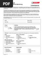 Equal Opportunities Monitoring Form | PDF
