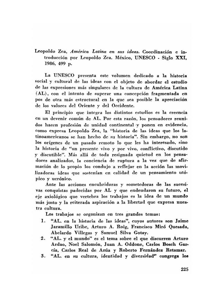 Leopoldo Zea y la Filosofía Latinoamericana | PDF | Mundo occidental ...
