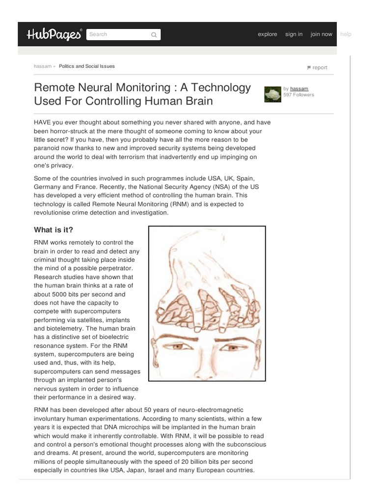 Strahlenfolter Stalking - TI - Remote Neural Monitoring - A Technology ...