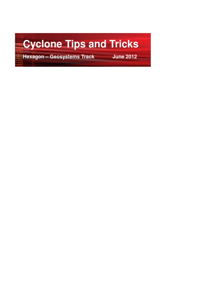 Cyclone Tips and Tricks Hexagon 2012 Final | PDF | Cartesian Coordinate ...