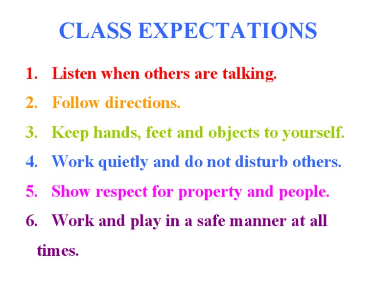Class Rules | PDF | Language Arts & Discipline | Foreign Language Studies