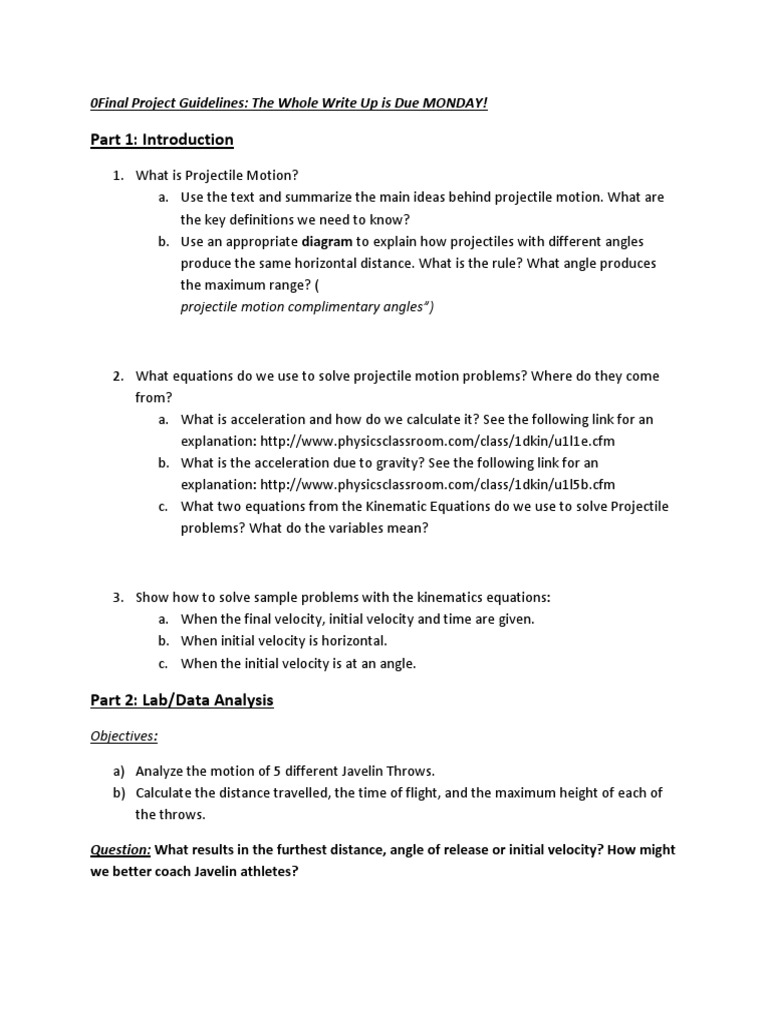 Final Project Guidelines Amber G | PDF | Teaching Methods & Materials