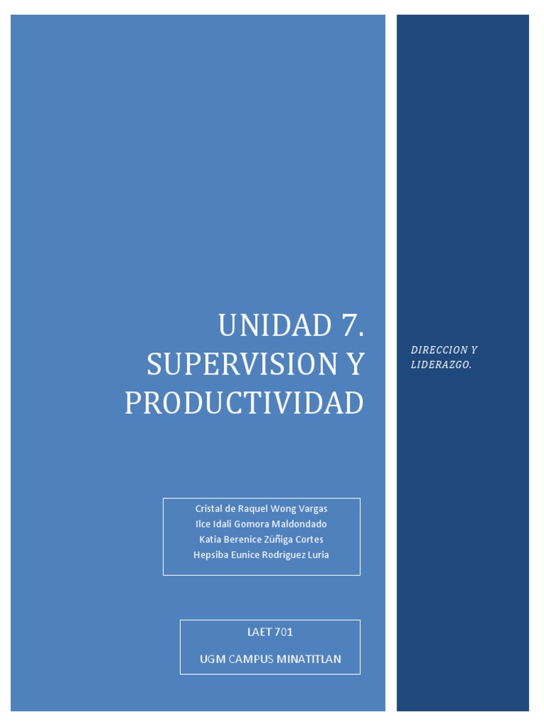 Tipos de Supervisión Administrativa | PDF | Liderazgo | Planificación
