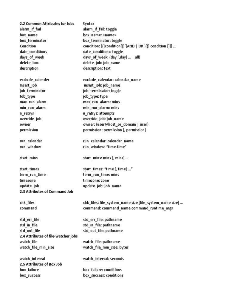 Auto Sys imp commands | Computer File | Databases