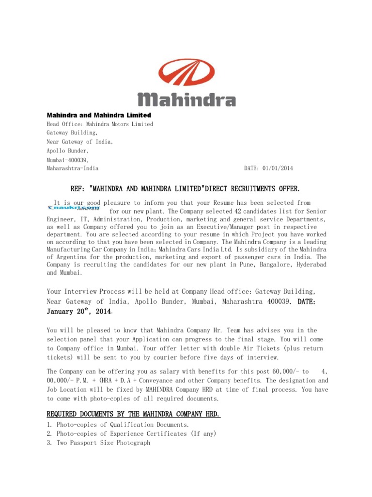 Mahindra | PDF | Email | Business